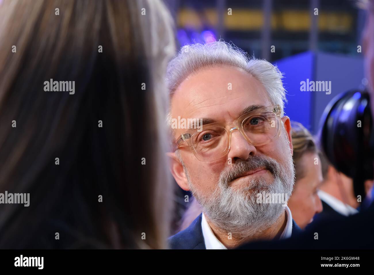 Sam Mendez attends film premiere of 'Empire of Light' during the 2022 London Film Festival Stock ...