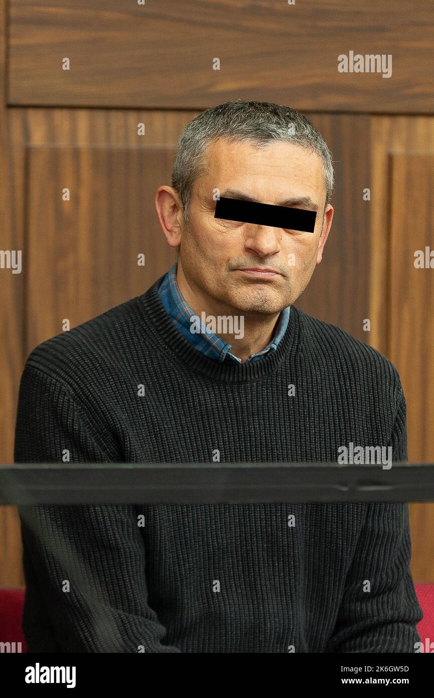 the accused Kenan Bulut pictured during the first day of the trial of ...