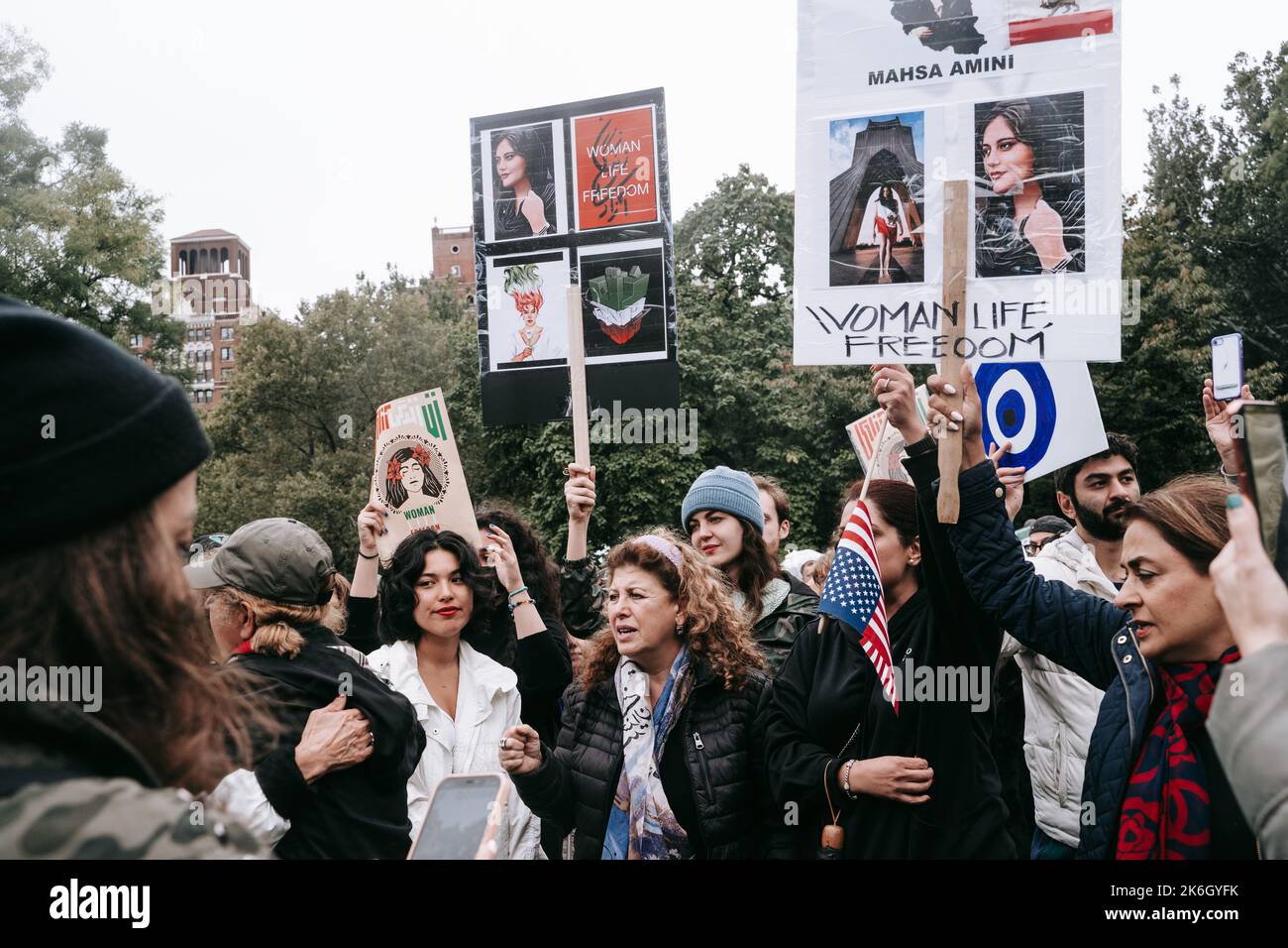 Woman life freedom iranian protestors hi-res stock photography and ...