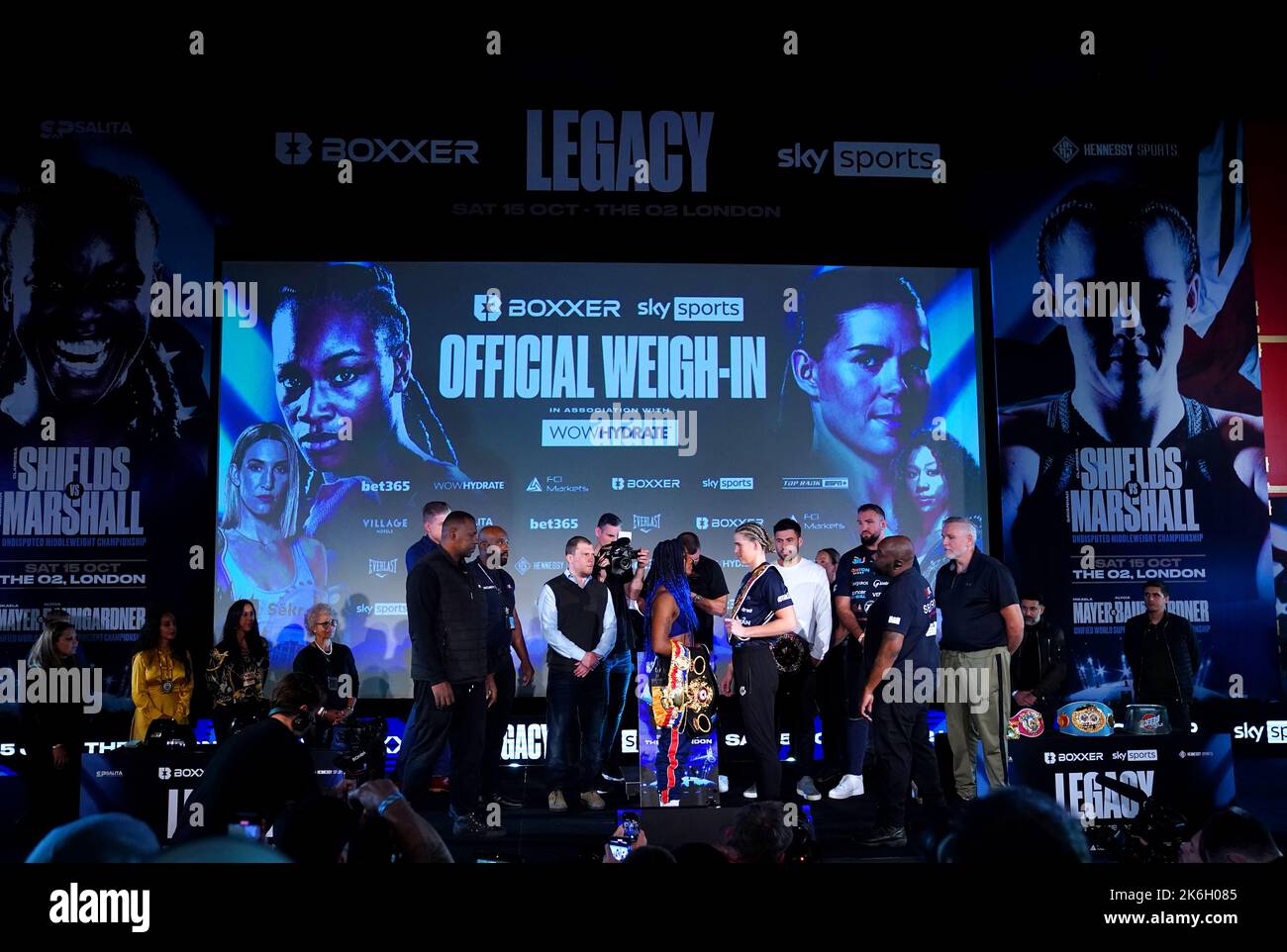 Savannah marshall and claressa shields weigh in genesis cinema hi-res ...