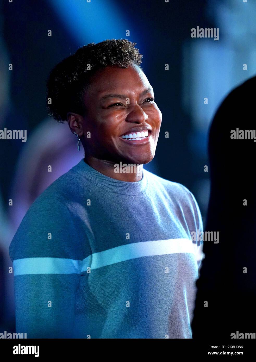 Nicola Adams attends the weigh-in at the Genesis Cinema, London ...