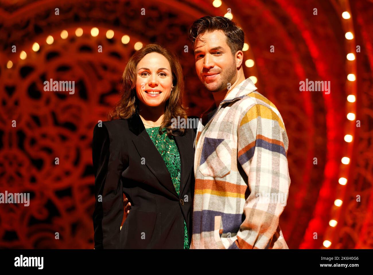 Cologne, Germany. 14th Oct, 2022. The two main actors of the musical ...