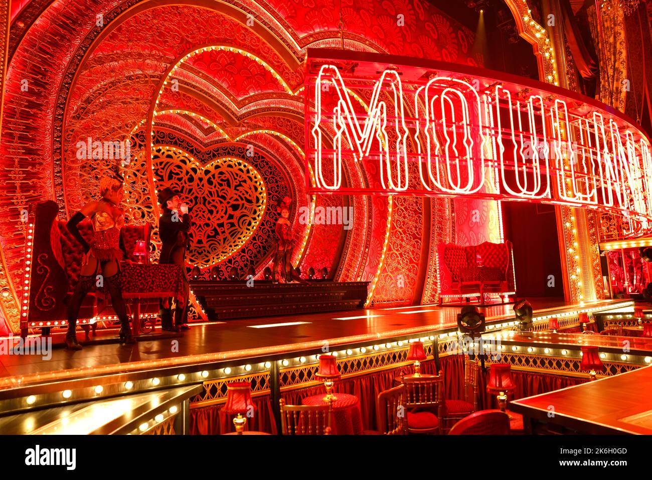 Cologne, Germany. 14th Oct, 2022. Musical performers stand in the set ...