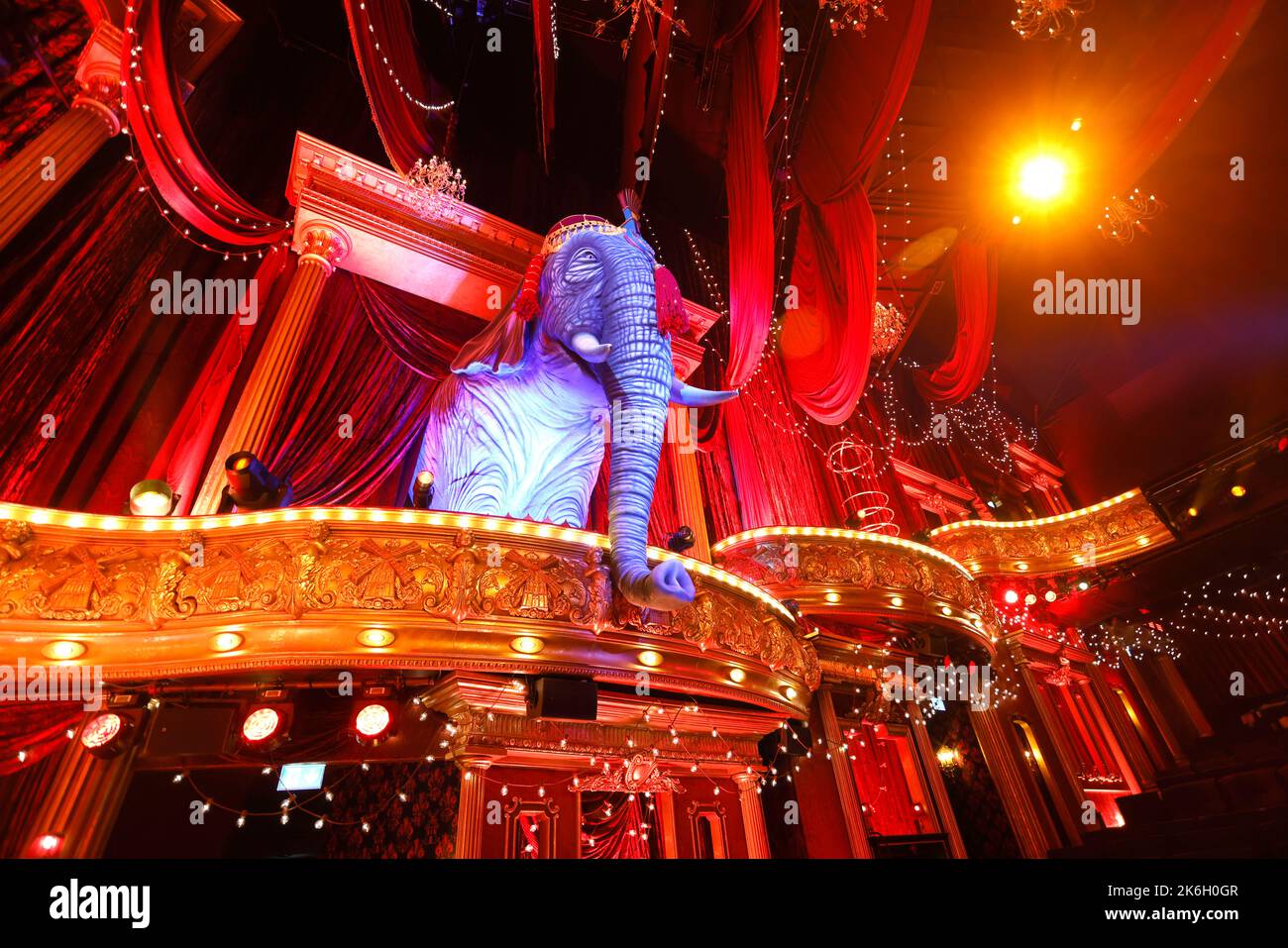 Cologne, Germany. 14th Oct, 2022. A large, blue elephant dominates the ...