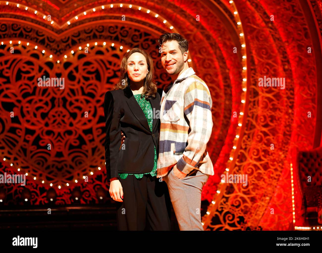 Cologne, Germany. 14th Oct, 2022. The two main actors of the musical ...