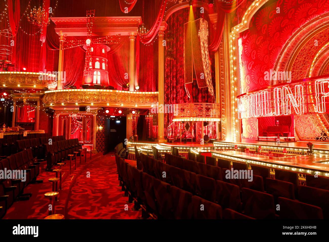 Cologne, Germany. 14th Oct, 2022. The stage design of the musical ...