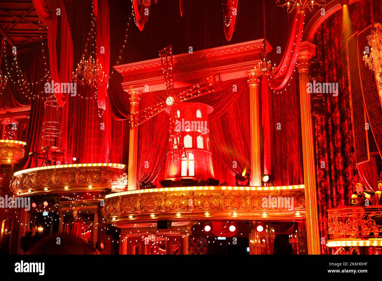 Cologne, Germany. 14th Oct, 2022. The stage design of the musical ...