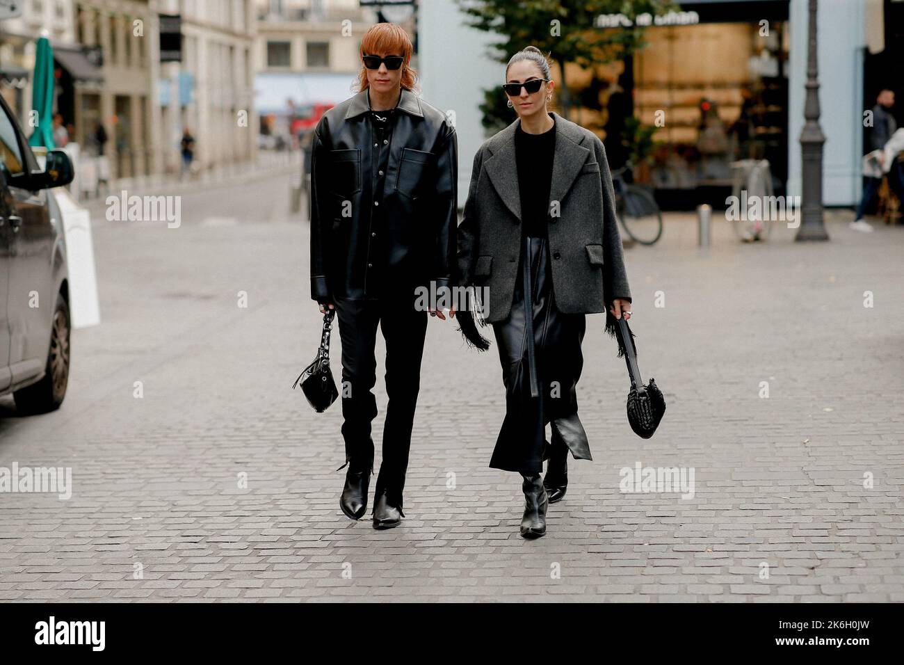 Street style, Simon Nygard and Ilenia Toma arriving at Gauchere Spring ...