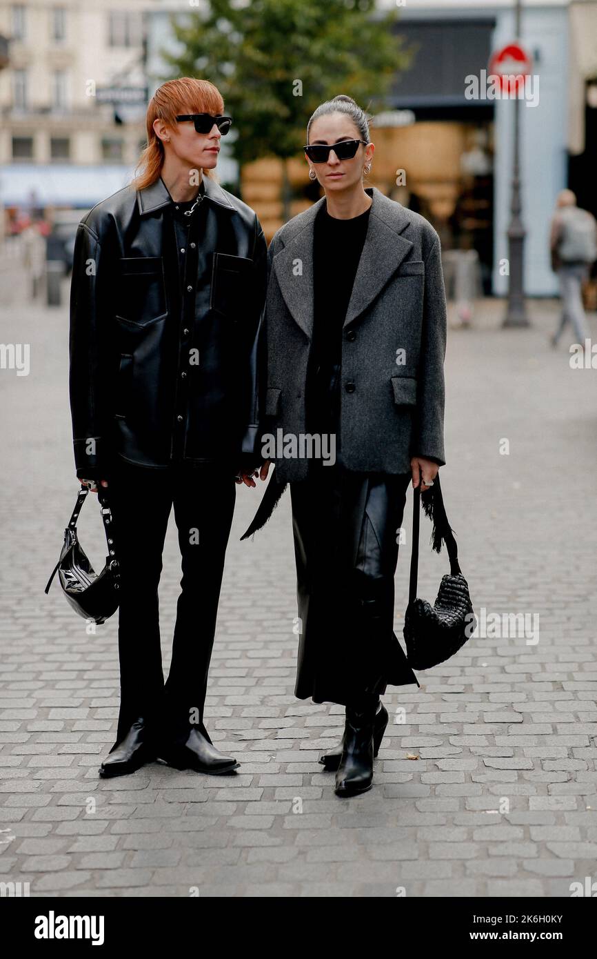 Street style, Simon Nygard and Ilenia Toma arriving at Gauchere Spring ...
