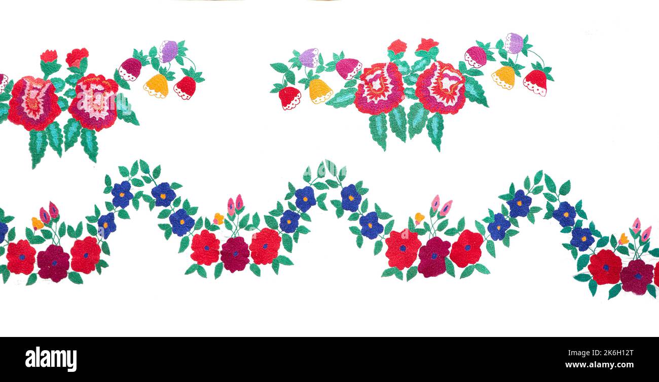 Traditional Slavic vintage vyivka. Ethnic floral Ukrainian or ...