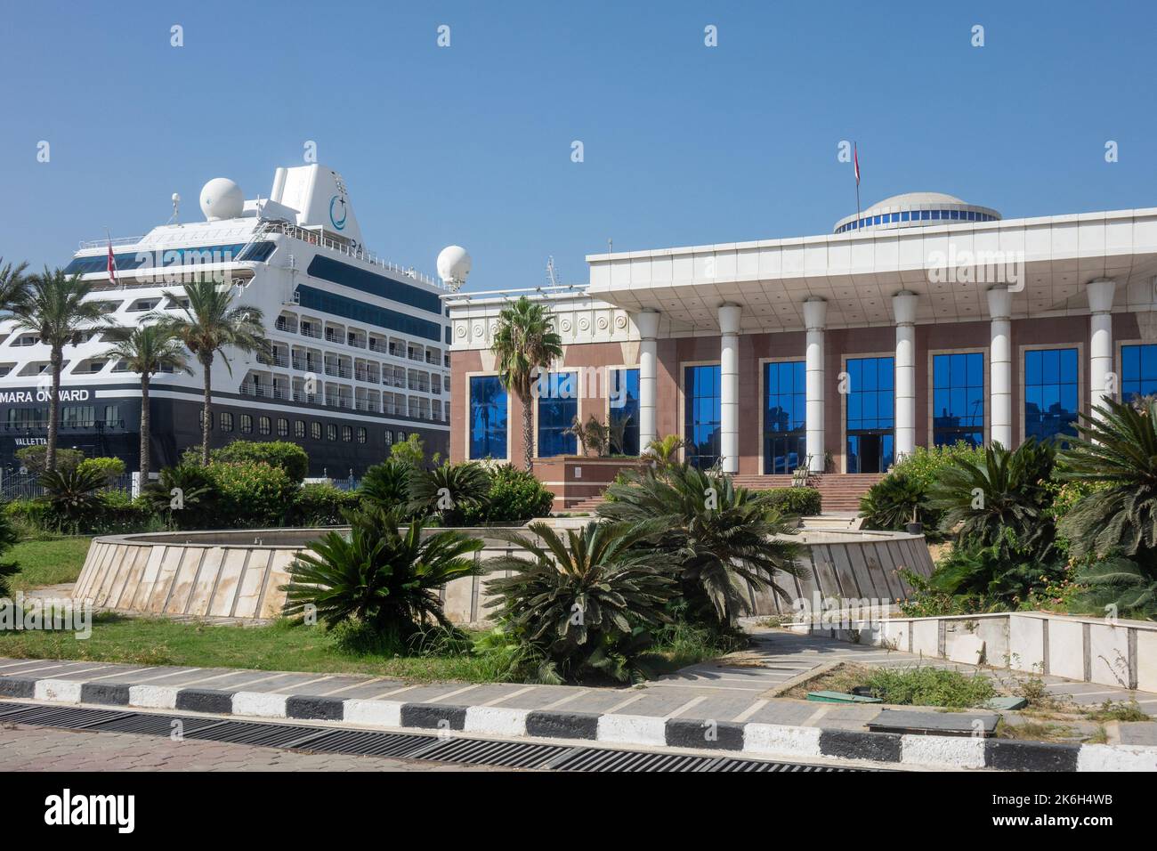 Egypt Alexandria Cruise Ship Terminal Stock Photo Alamy