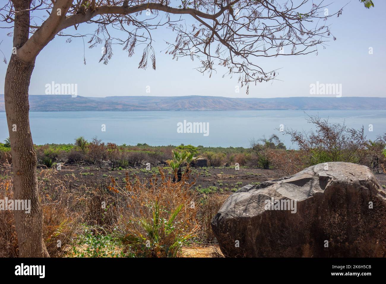 Israel, Galilee, the lake from Beatitudes monastery Stock Photo - Alamy