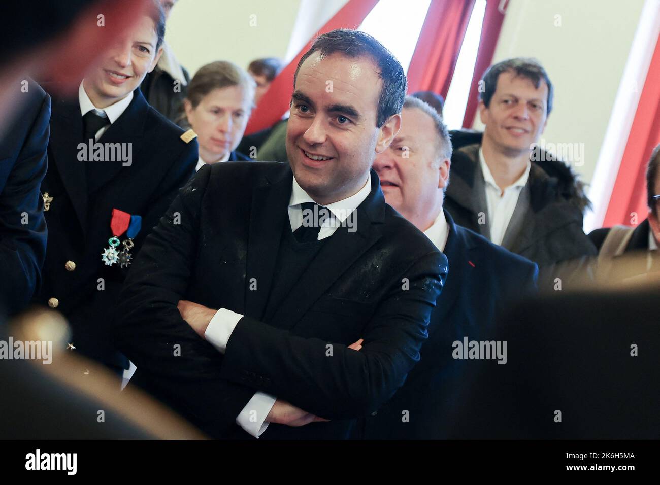 Palaiseau, France. October 14, 2022, Visit by Sebastien Lecornu ...