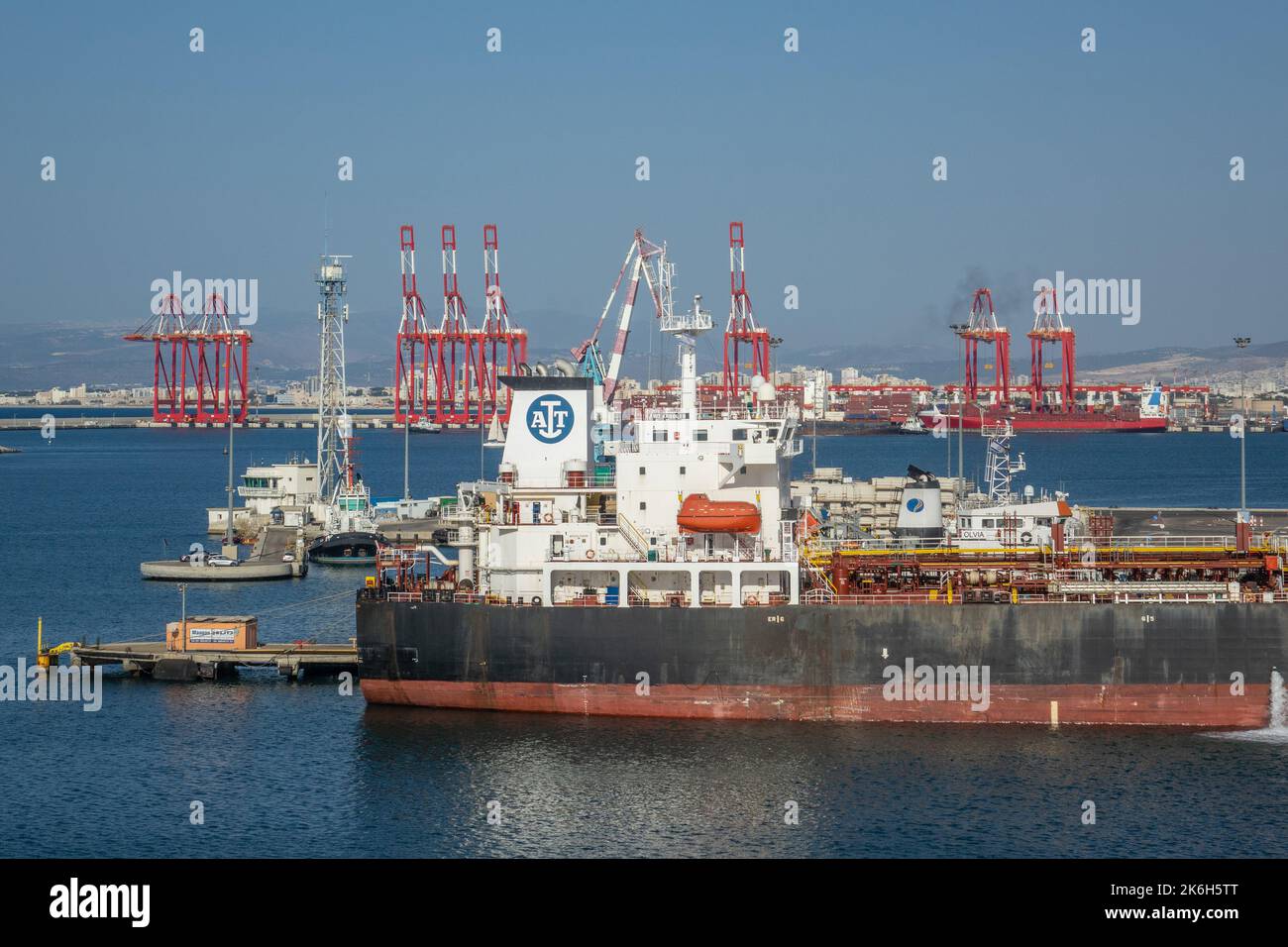 Israel, Haifa, port Stock Photo - Alamy