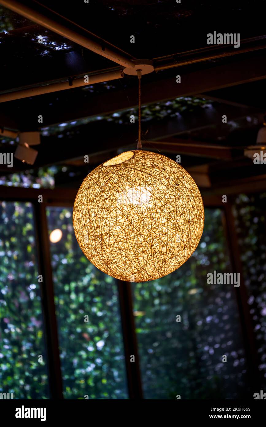 Rattan chandelier hi-res stock photography and images - Alamy