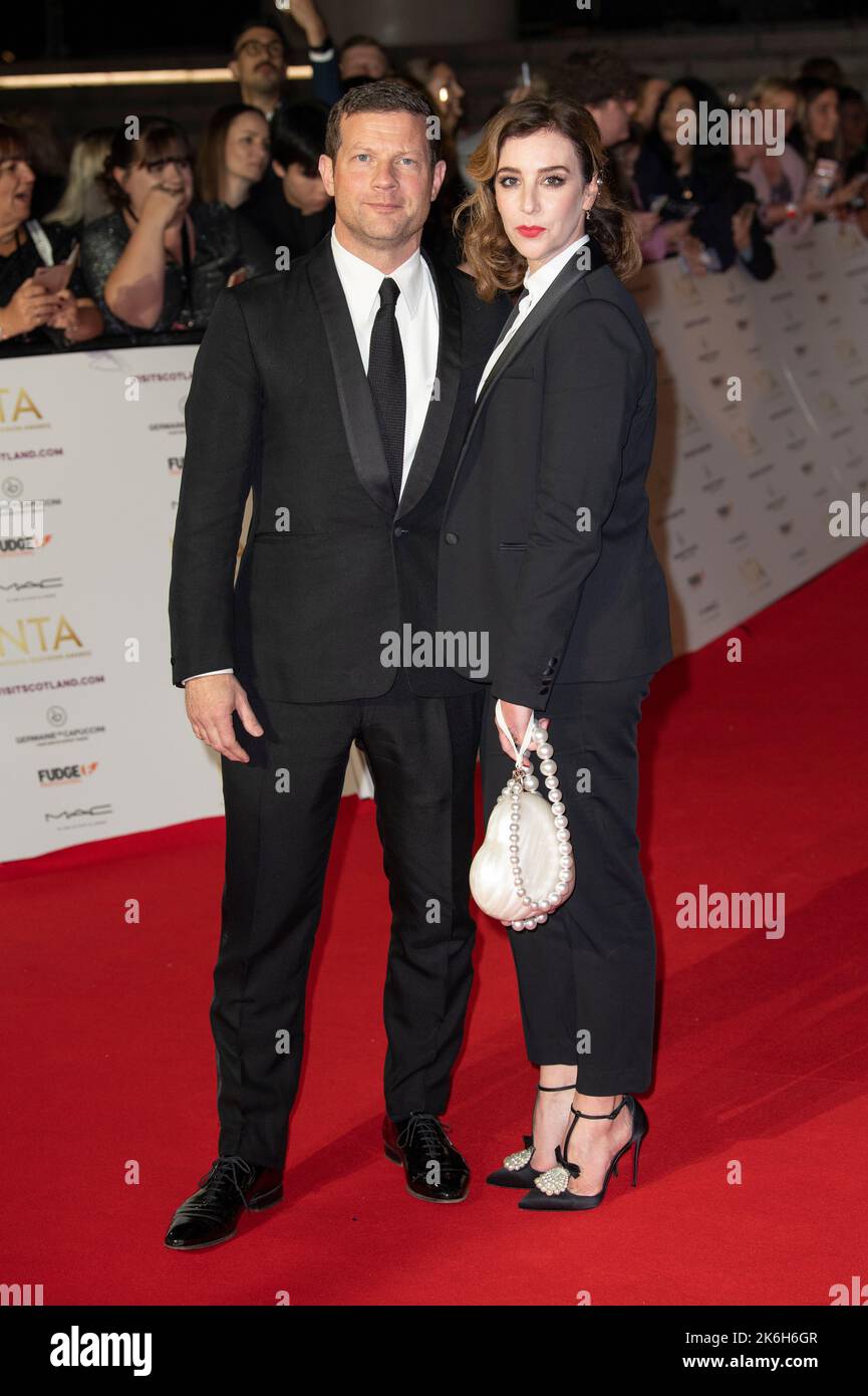 Dermot O'Leary and Dee Koppang attend the National Television Awards ...