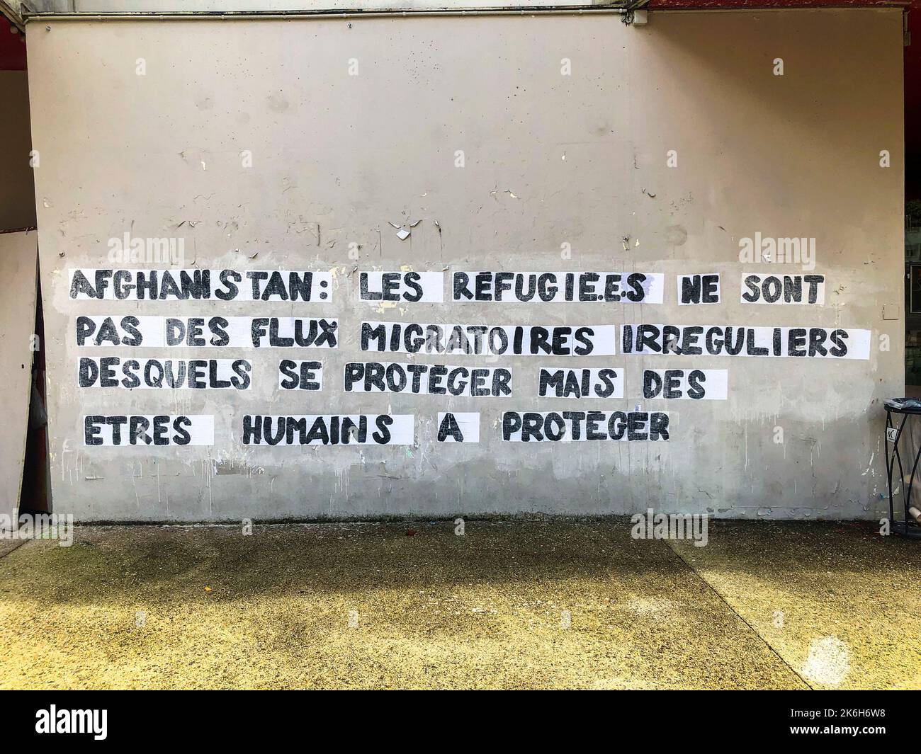 Montreuil, France, Feminist Street Art, Posters with SLogan, Afghan ...
