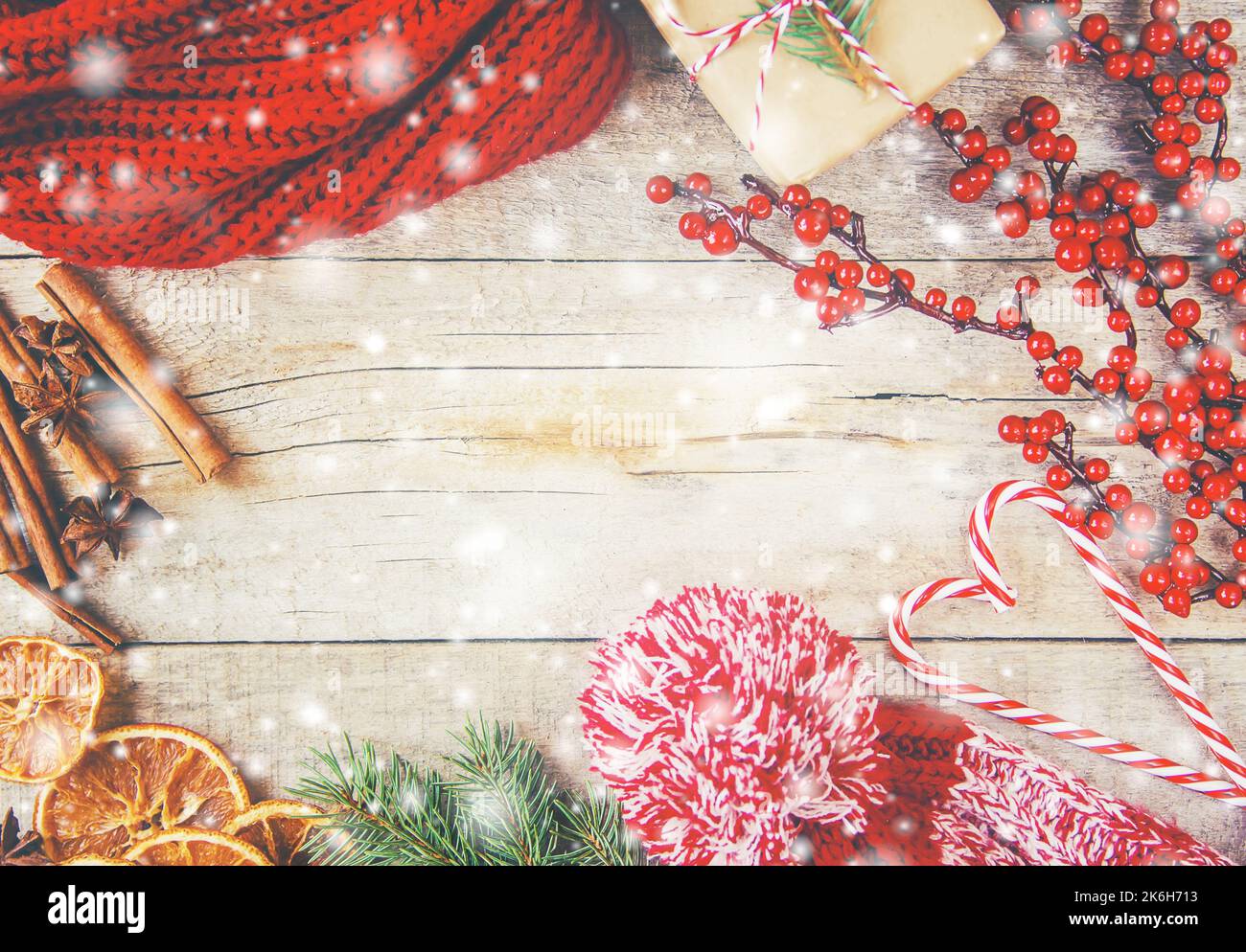 Christmas background. happy New Year. Selective focus Stock Photo - Alamy