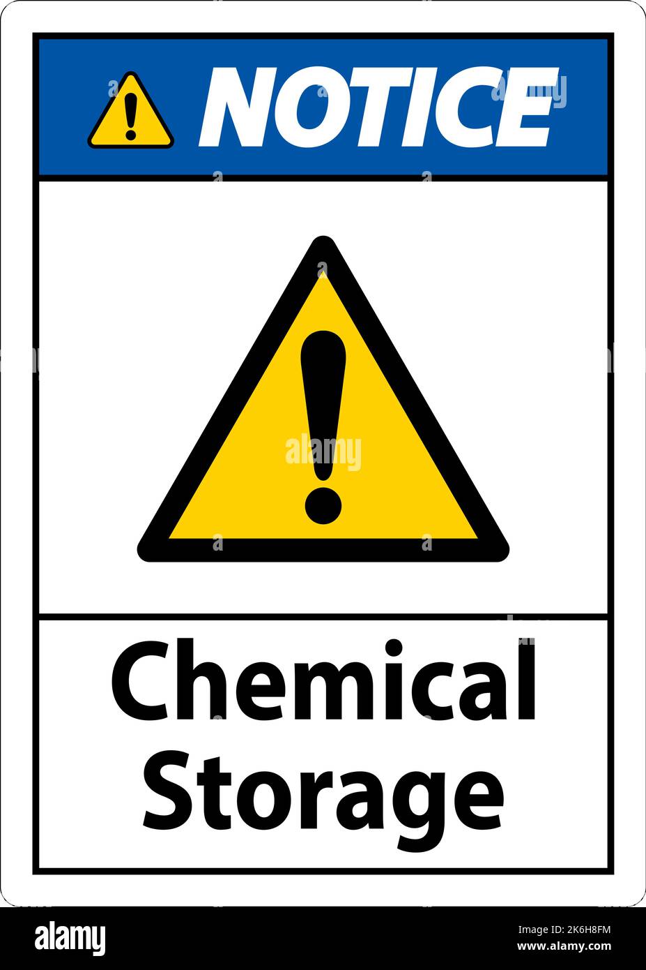 Notice Chemical Storage Symbol Sign On White Background Stock Vector ...