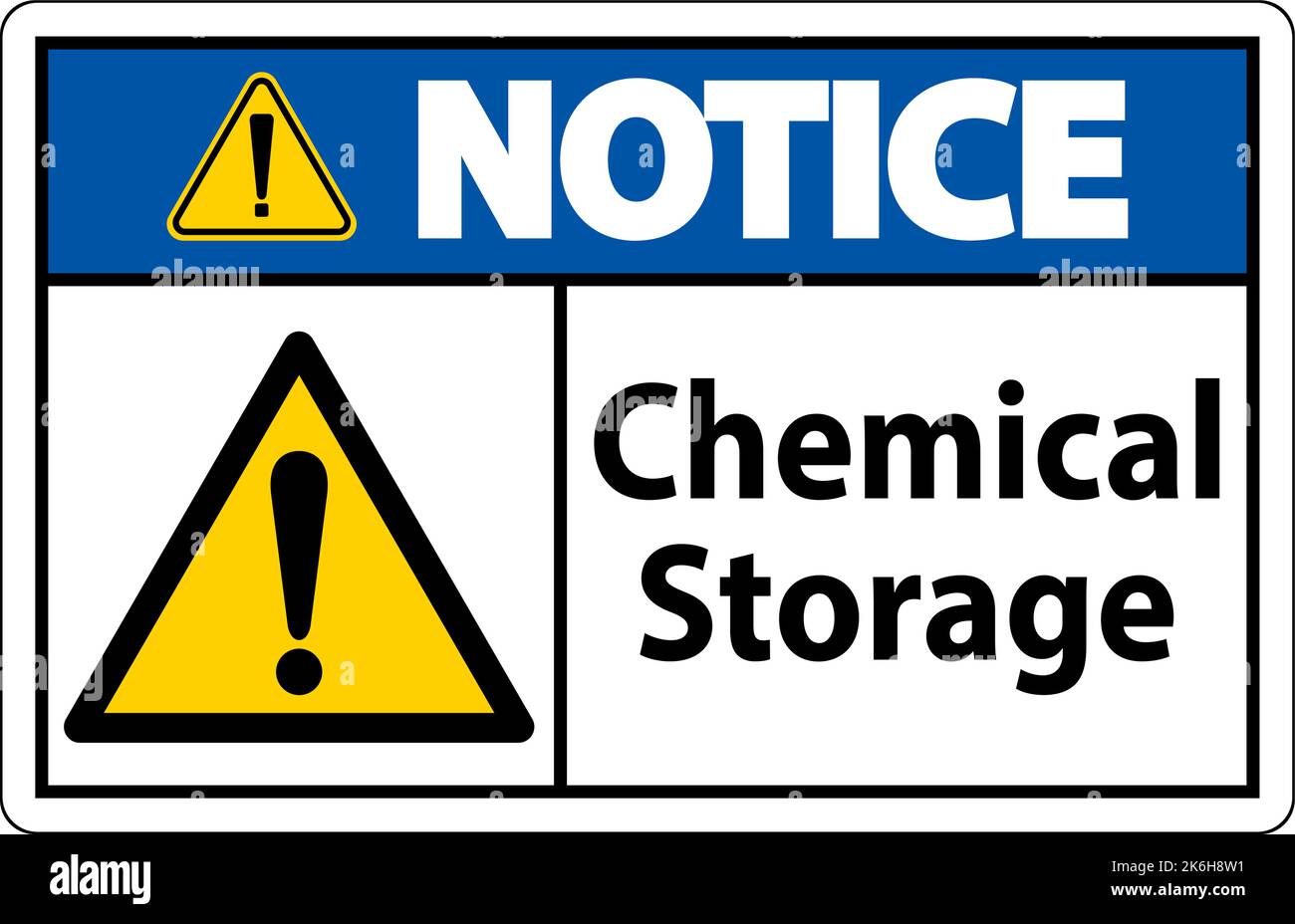 Notice Chemical Storage Symbol Sign On White Background Stock Vector ...