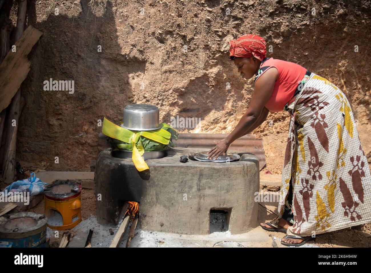 Fuel efficient stoves, like the one seen here in Kasese District ...