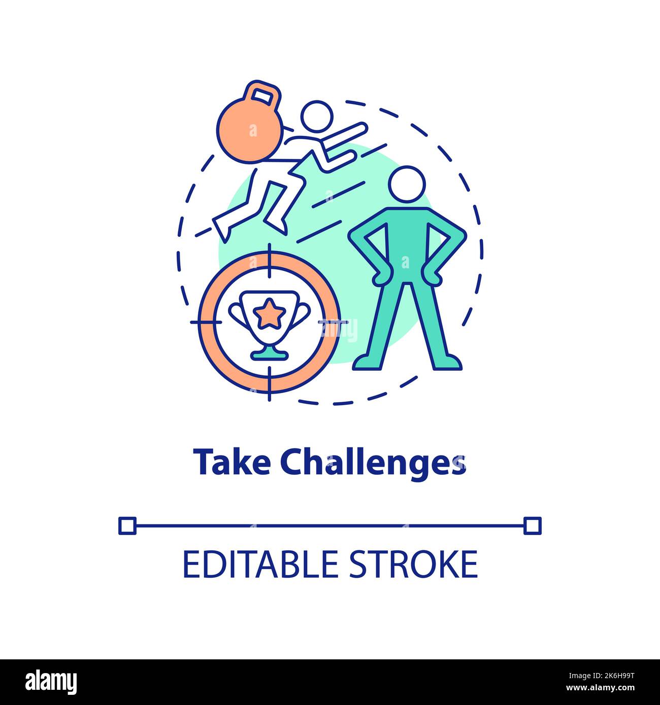 Take courage Stock Vector Images - Alamy