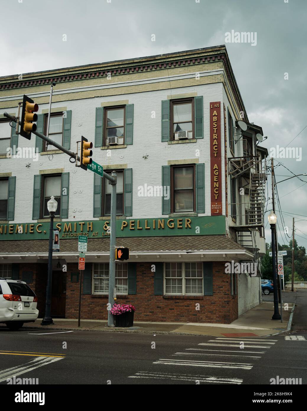 Street corner, Towanda, Pennsylvania Stock Photo - Alamy