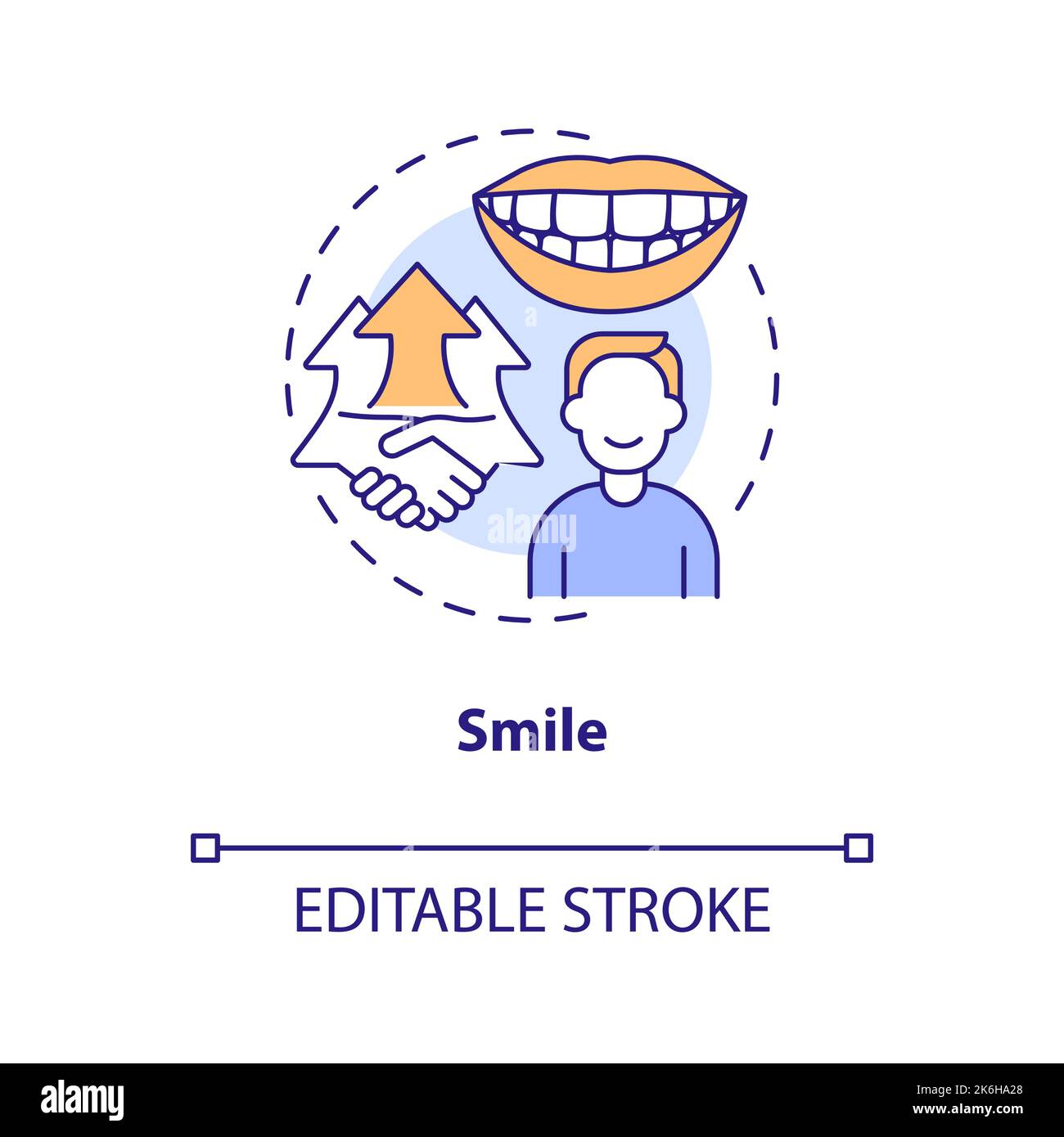 Smile concept icon Stock Vector Image & Art - Alamy