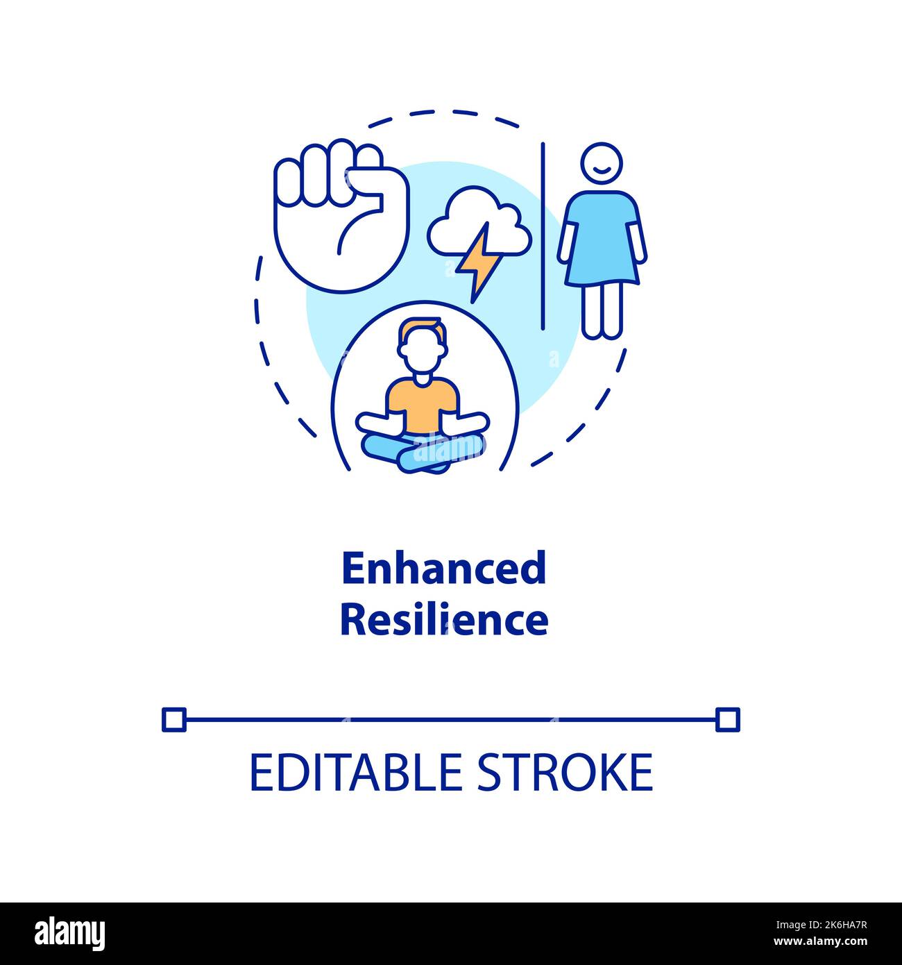 Enhanced resilience concept icon Stock Vector Image & Art - Alamy