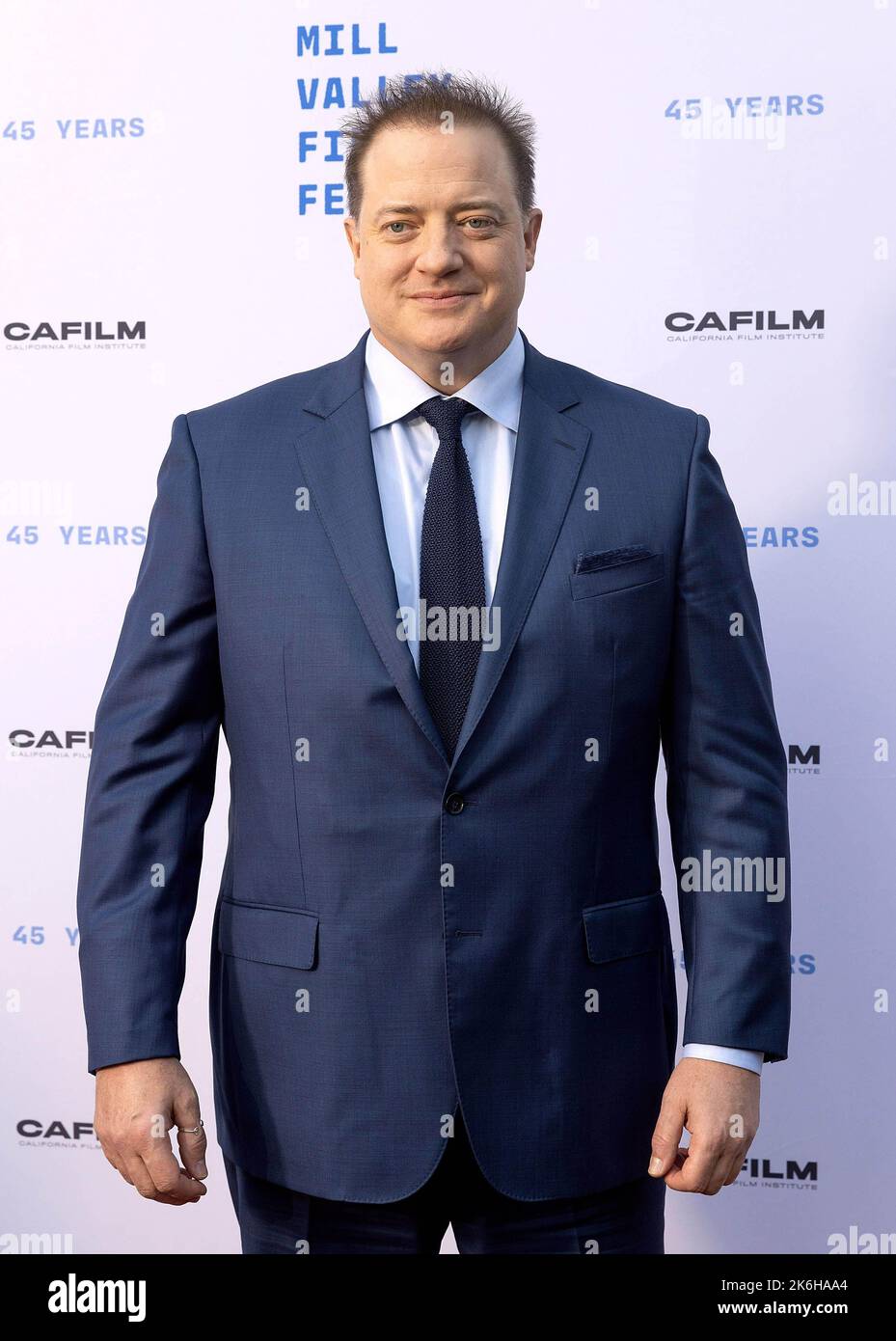 Mill Valley, California. October 13, 2022, Actor Brendan Fraser arrives ...