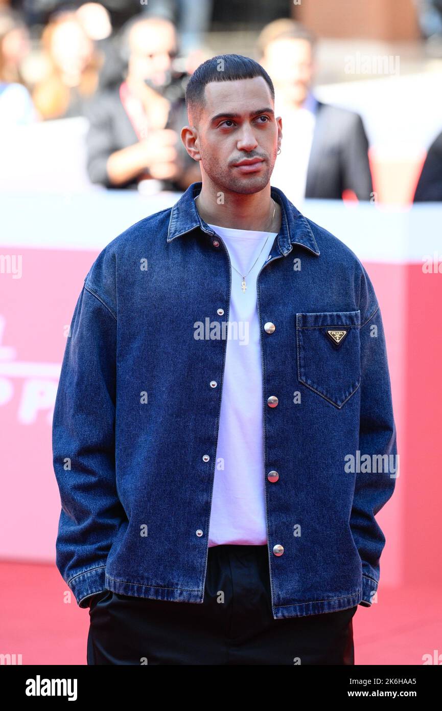 ROME, ITALY - OCTOBER 14: Alessandro Mahmood attends the photocall for ...