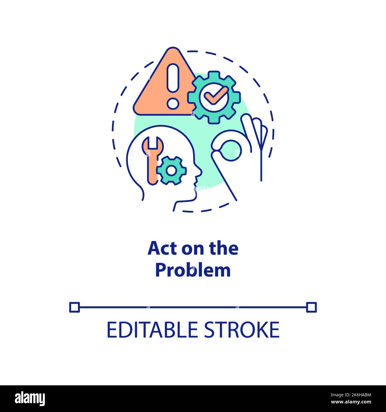 Act on problem concept icon Stock Vector Image & Art - Alamy