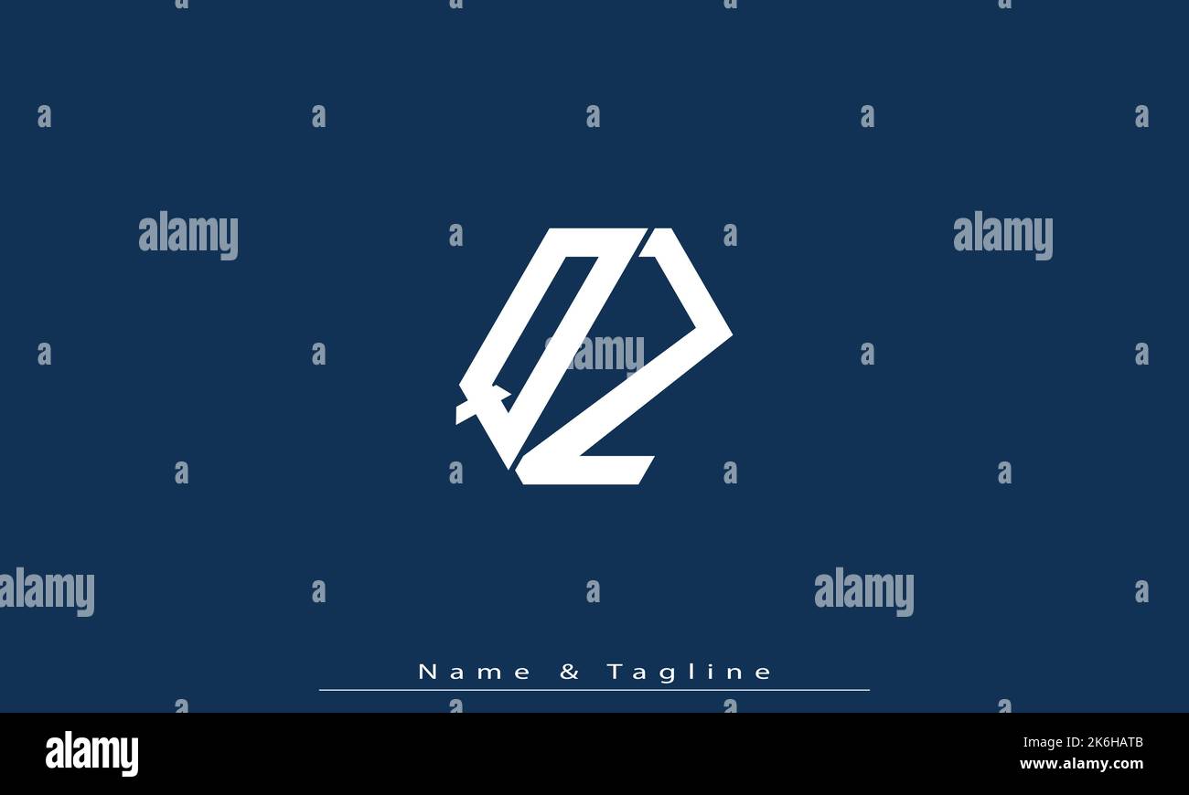 Alphabet letters Initials Monogram logo QZ , ZQ Stock Vector Image ...