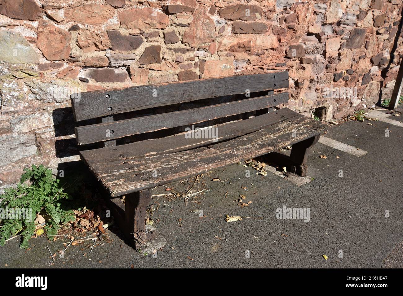 Very old wooden benches Stock Photo - Alamy