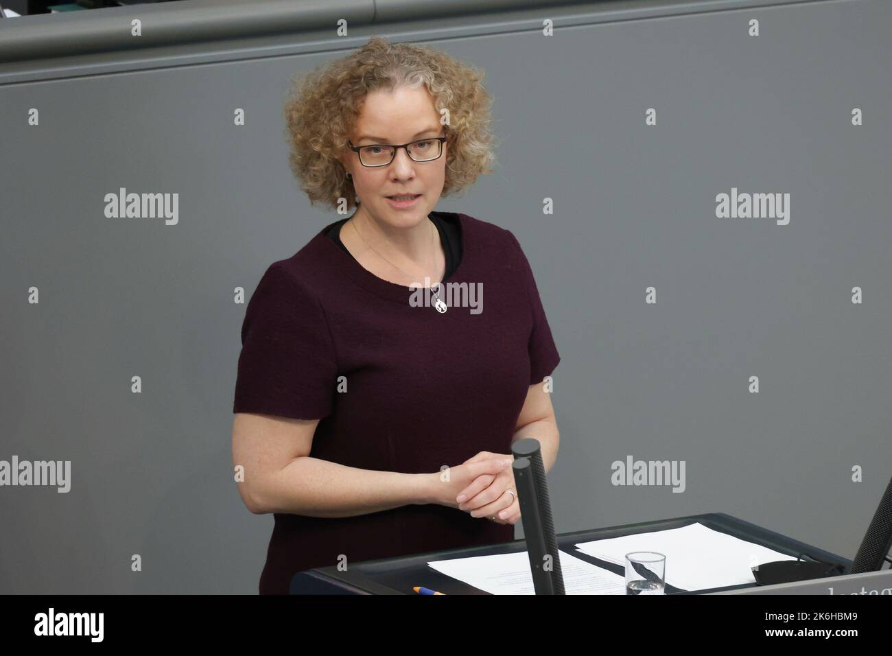 Julia Verlinden (Buendnis90/Die Gruenen) speaks in the plenary session ...