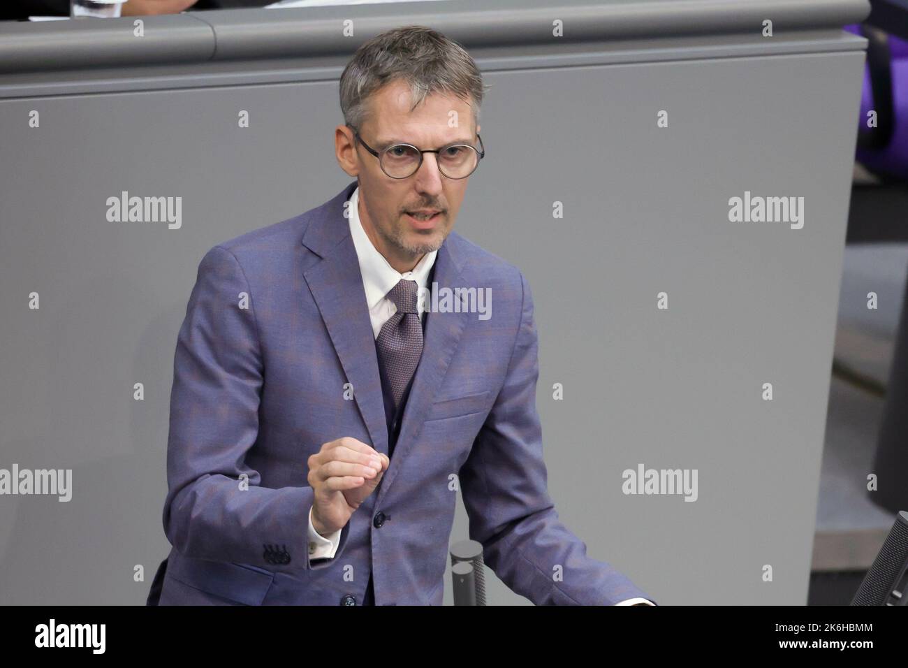 Berlin, Deutschland. 13th Oct, 2022. Lars Castellucci (SPD) speaks in ...