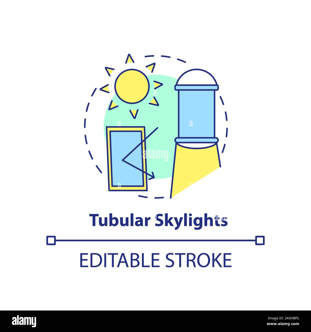 Tubular skylights concept icon Stock Vector Image & Art - Alamy