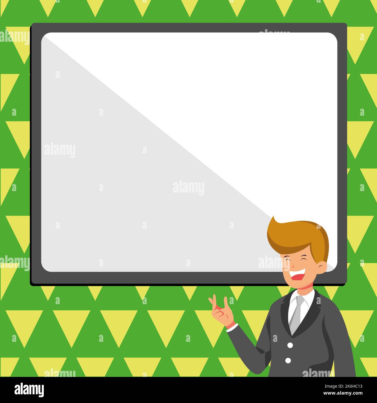 Instructor Drawing Pointing Stick On Empty Whiteboard While Holding Cup ...