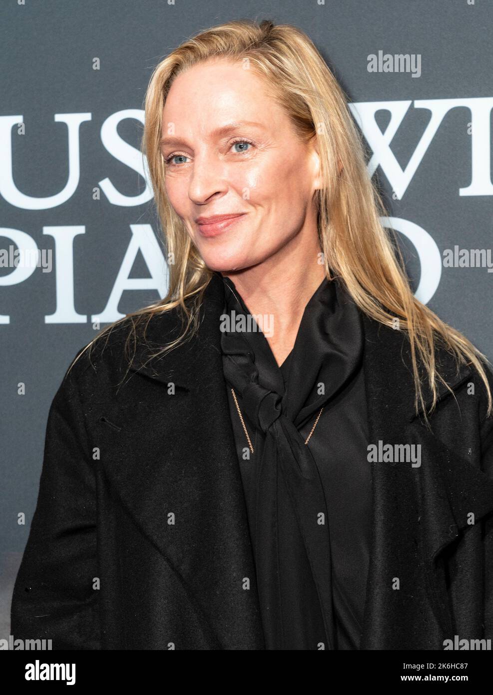 Uma Thurman attends opening night of revival of August Wilson's The ...