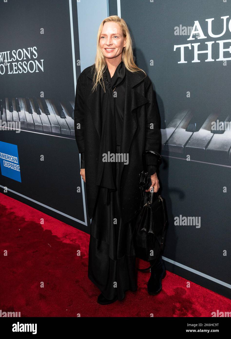 Uma Thurman attends opening night of revival of August Wilson's The ...