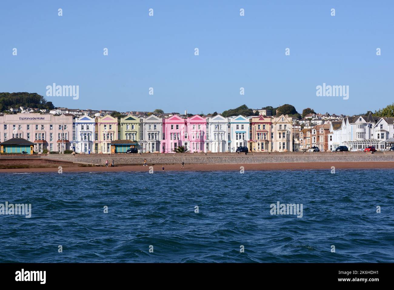 view of Paignton from the sea Stock Photo - Alamy
