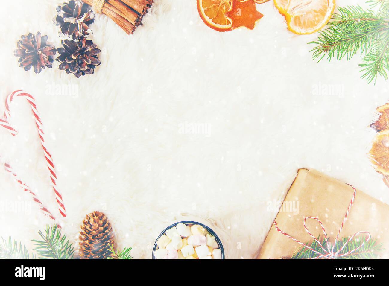 Christmas background. happy New Year. Selective focus Stock Photo - Alamy