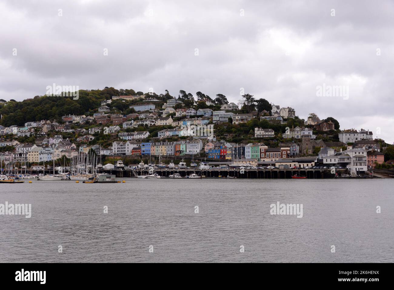 Kingswear Devon pictured from Dartmouth Stock Photo - Alamy