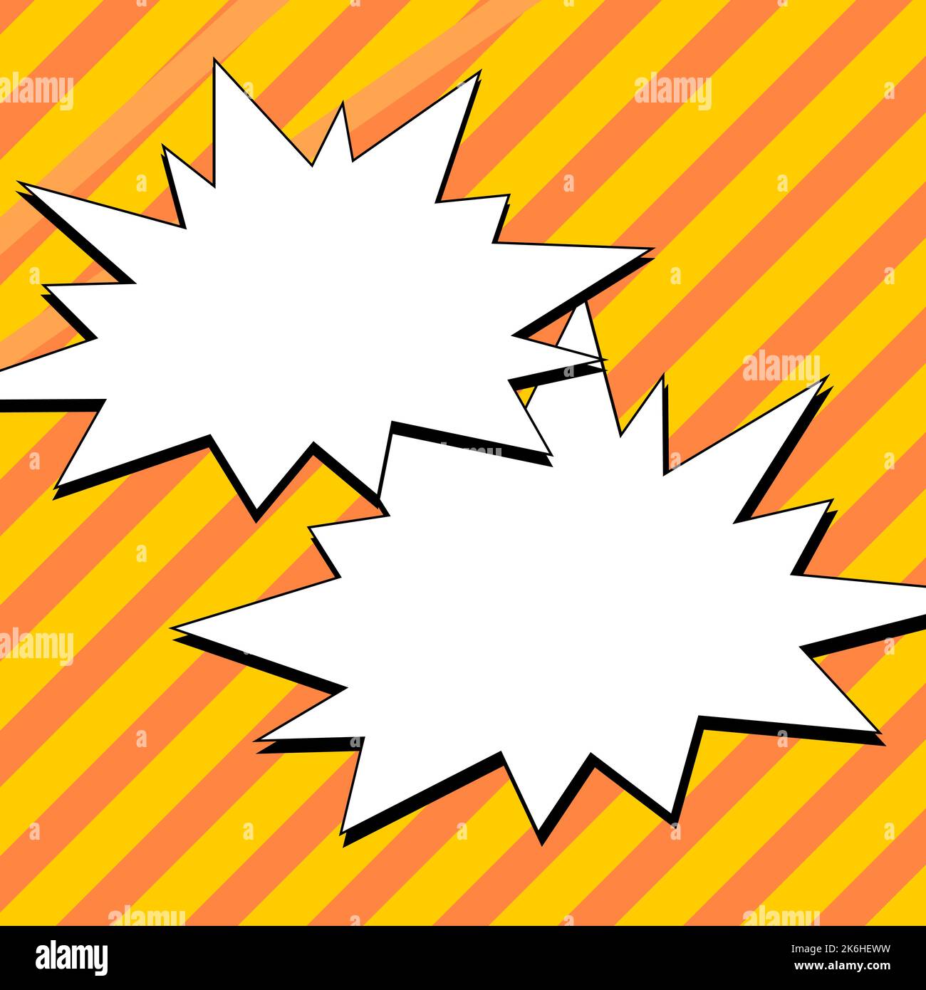 Comic Blank Speech Bubble With Copy Space And Colorful Doodles. Design ...