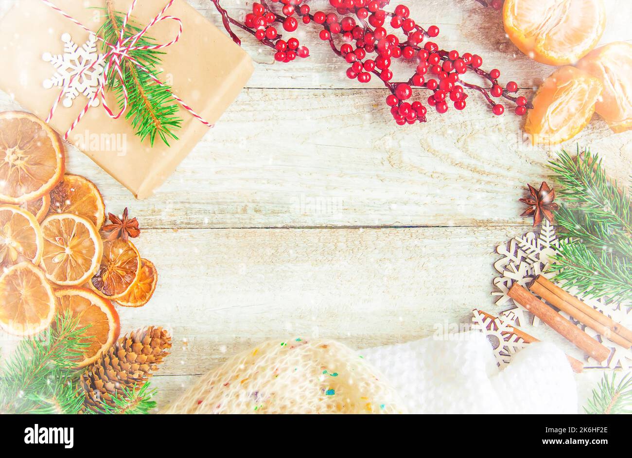 Christmas background. happy New Year. Selective focus Stock Photo - Alamy