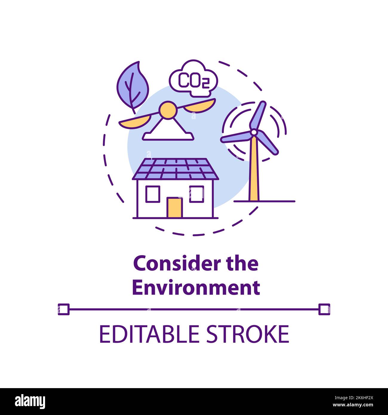 Consider environment concept icon Stock Vector Image & Art - Alamy