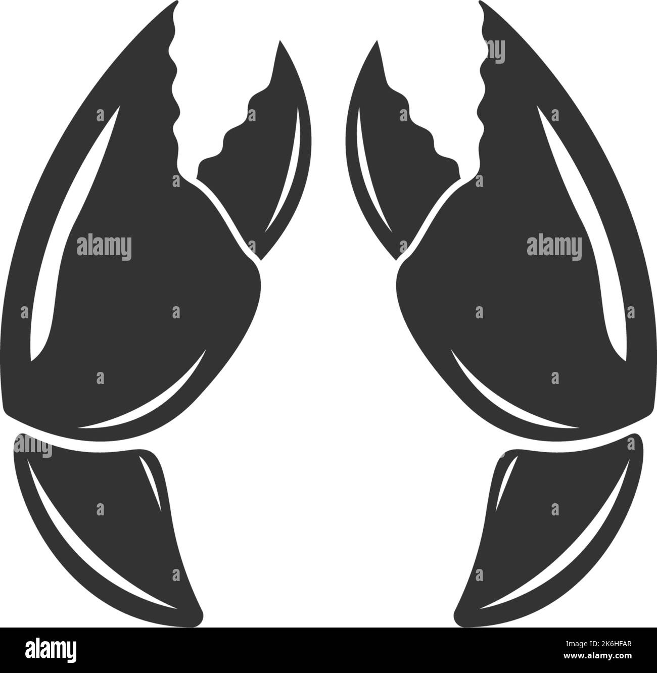 Crustacean logo Black and White Stock Photos & Images - Alamy