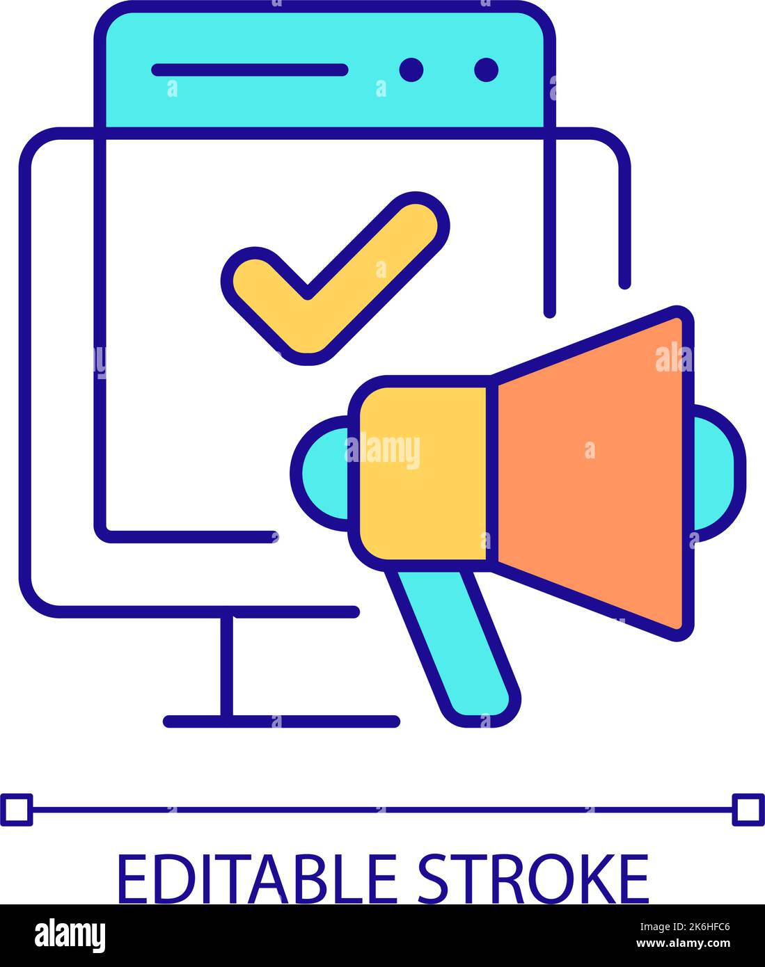 Digital promotion RGB color icon Stock Vector Image & Art - Alamy