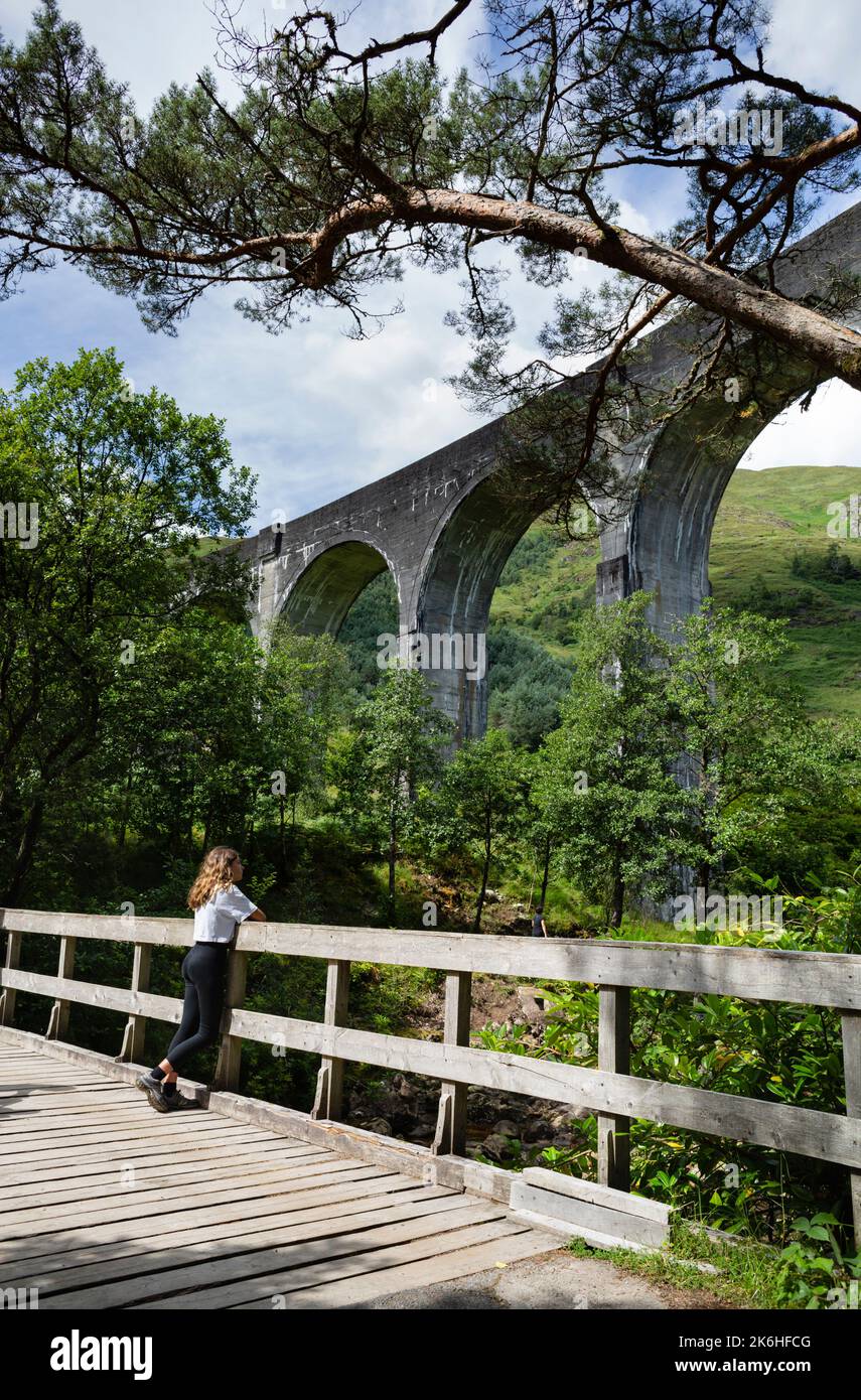 The Glenfinnan Viaduct, is a railway on the West Highland Line located ...