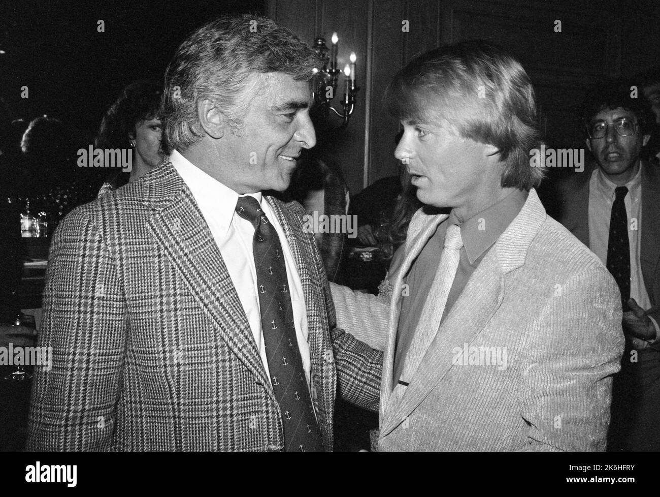 Donnelly Rhodes and Jay Johnson at the Soap Reunion Party a year after ...